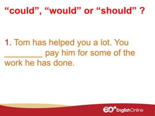 7.could should-would | PPTX