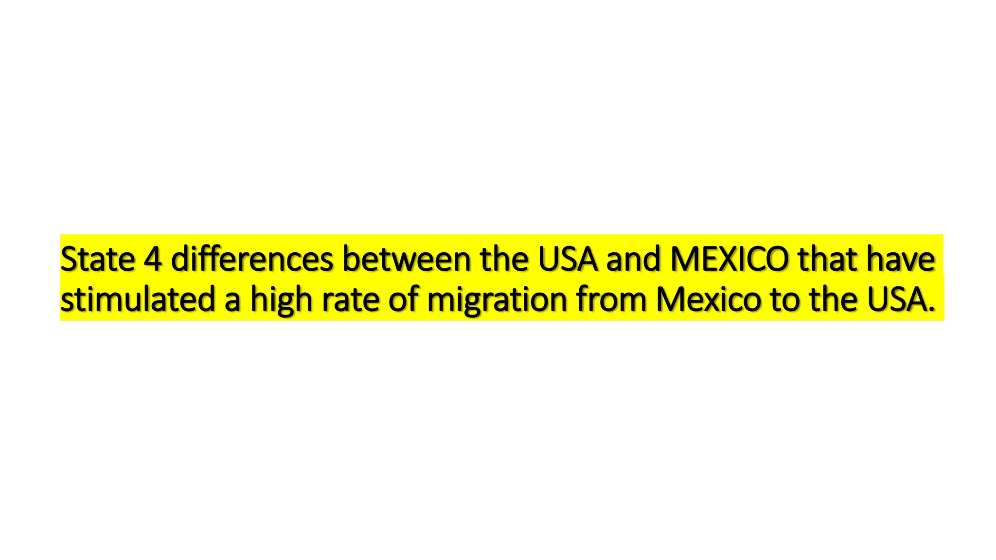 CAMBRIDGE AS GEOGRAPHY - CASE STUDY: MEXICAN MIGRATION TO USA | PPTX