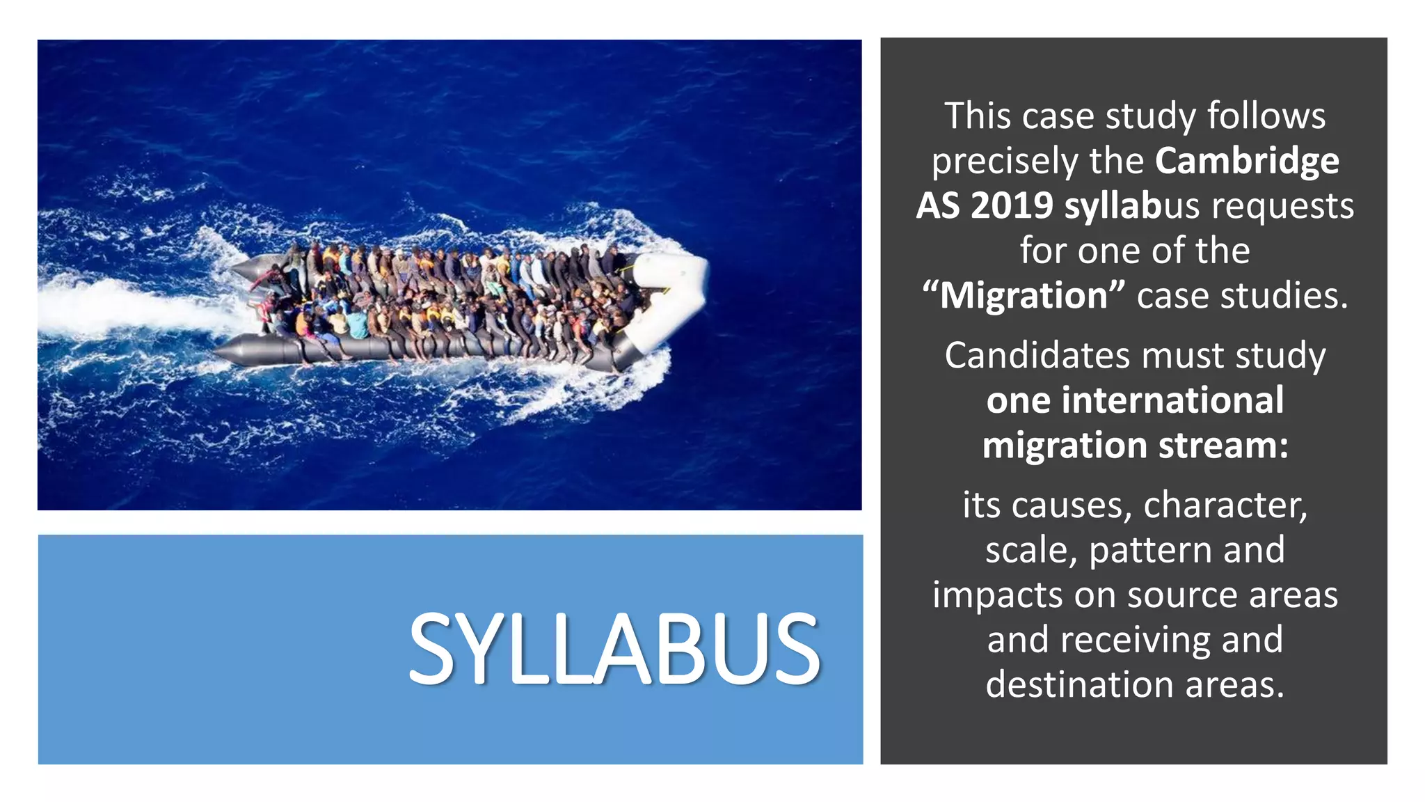 CAMBRIDGE AS GEOGRAPHY - CASE STUDY: MEXICAN MIGRATION TO USA | PPTX