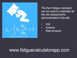 Latest developments in fatigue management | PDF