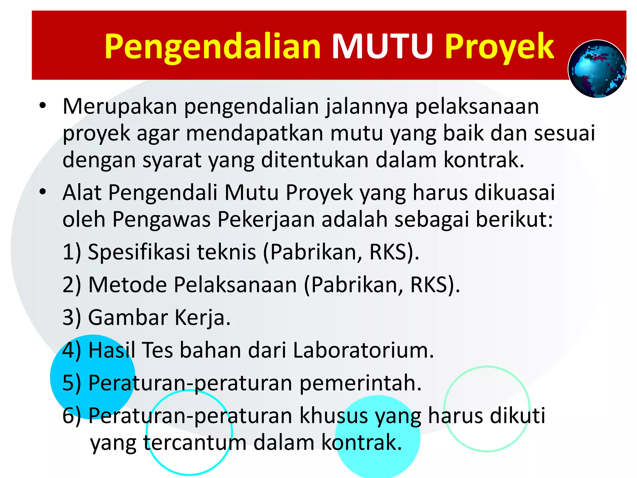 Pengendalian Proyek _Materi Training "PROJECT MANAGEMENT" | PPTX
