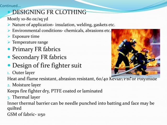 Safety and protective technical textiles | PPTX | Apparel Industry ...