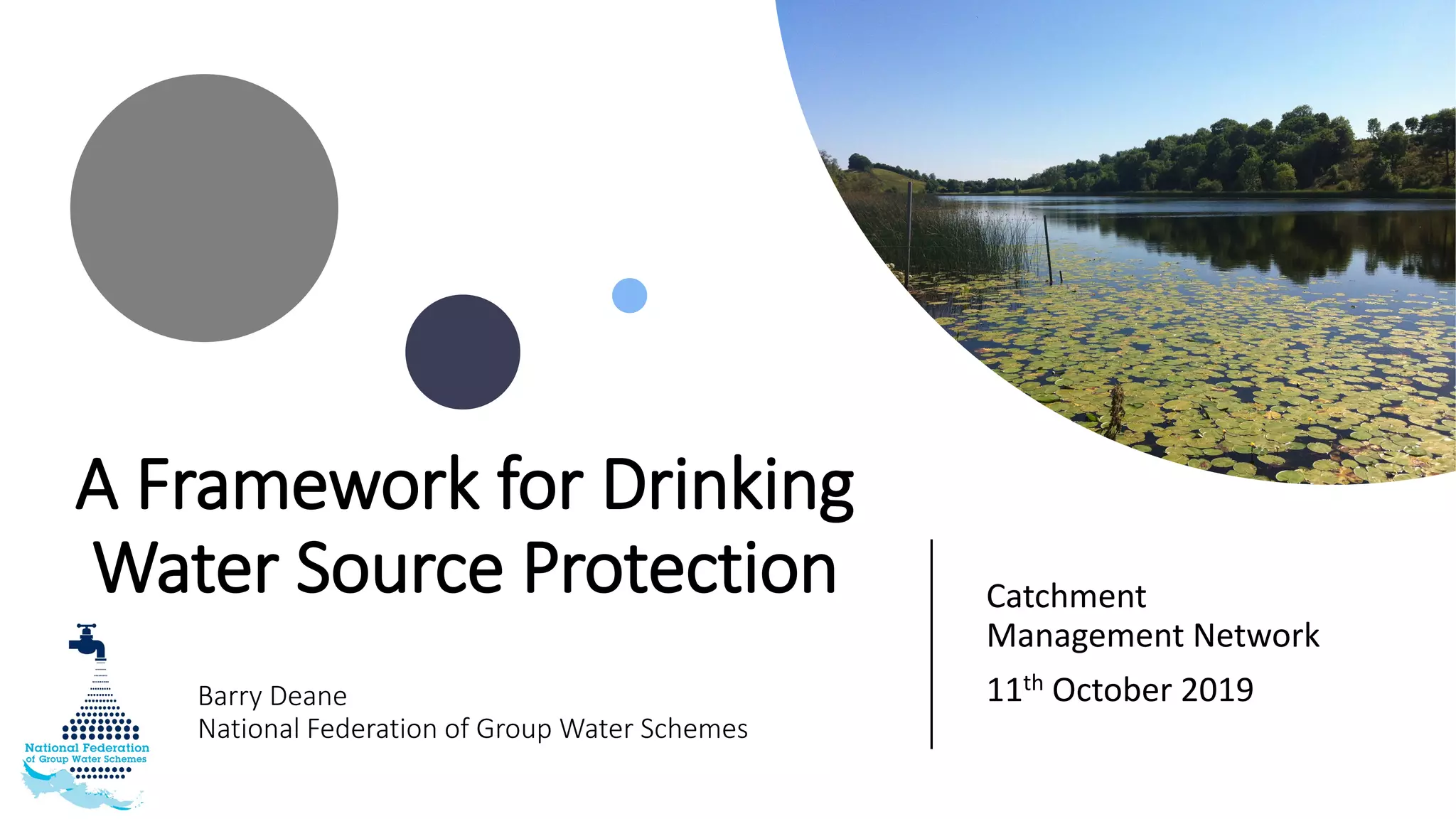 7. A framework for drinking water source protection - Barry Deane ...