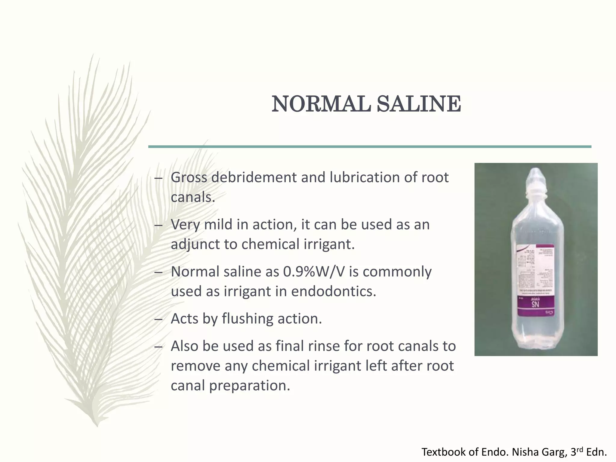 INTRACANAL IRRIGANTS | PPTX