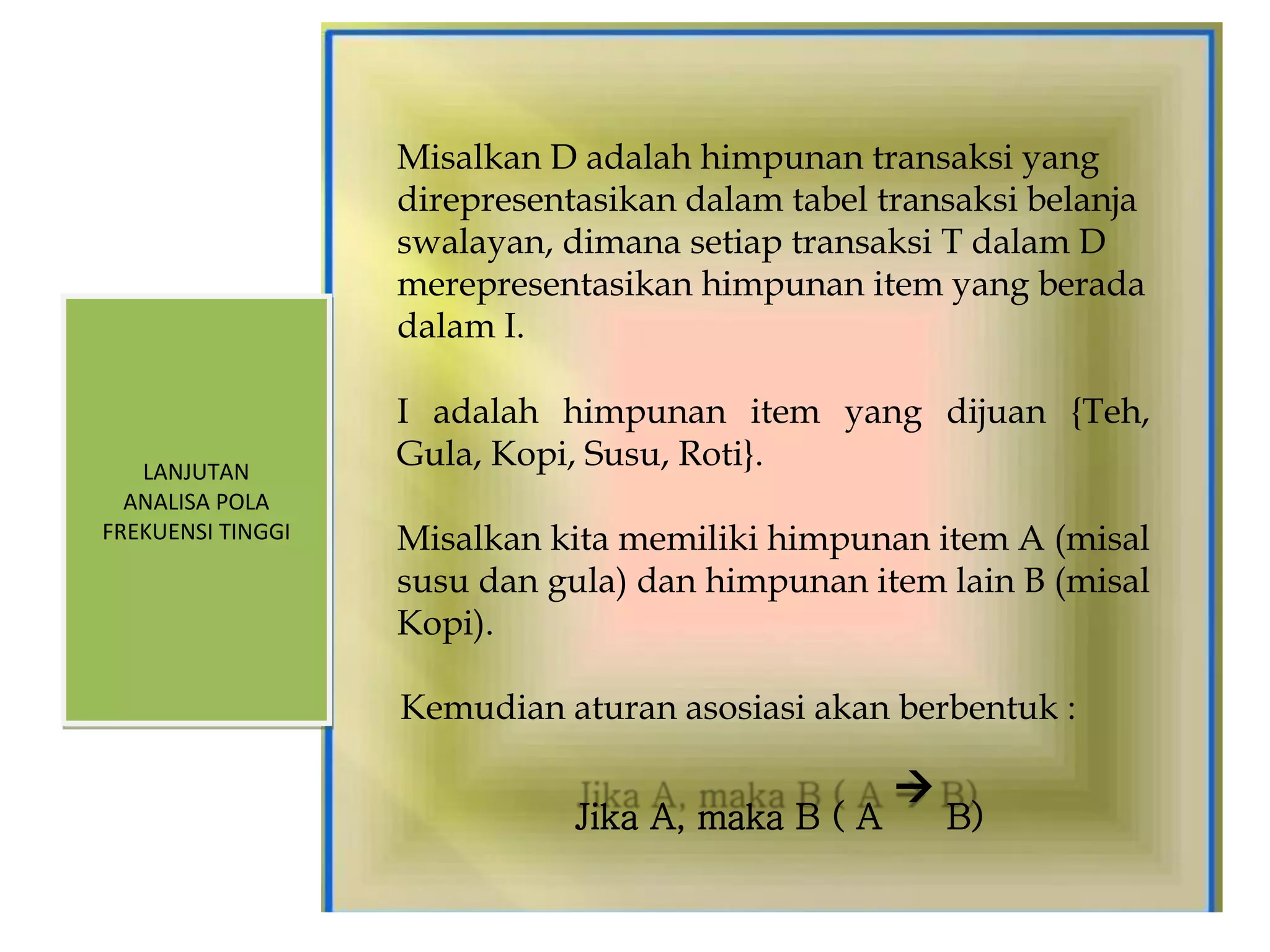7. algoritma a priori ( Data Mining) | PDF