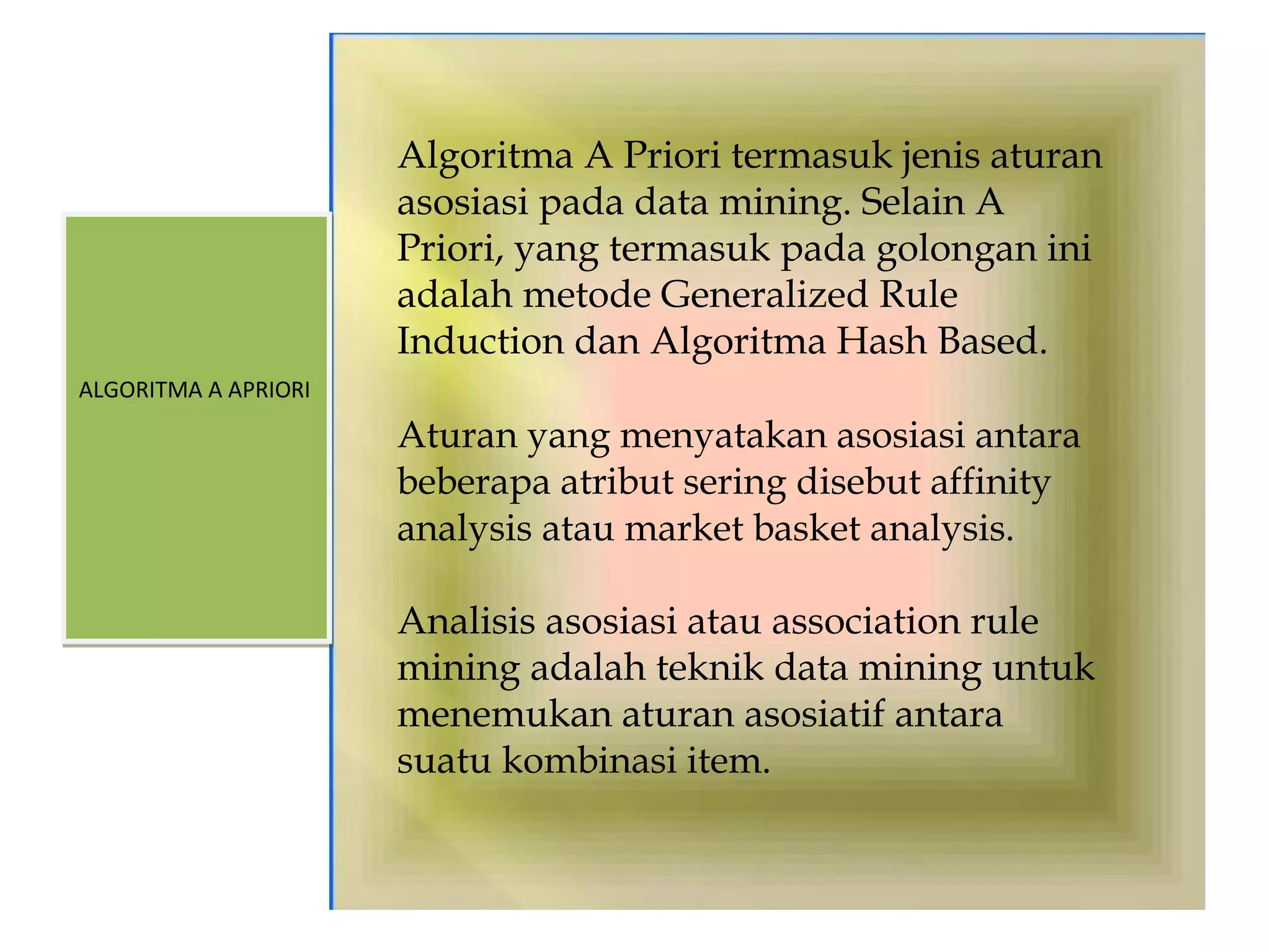 7. algoritma a priori ( Data Mining) | PDF