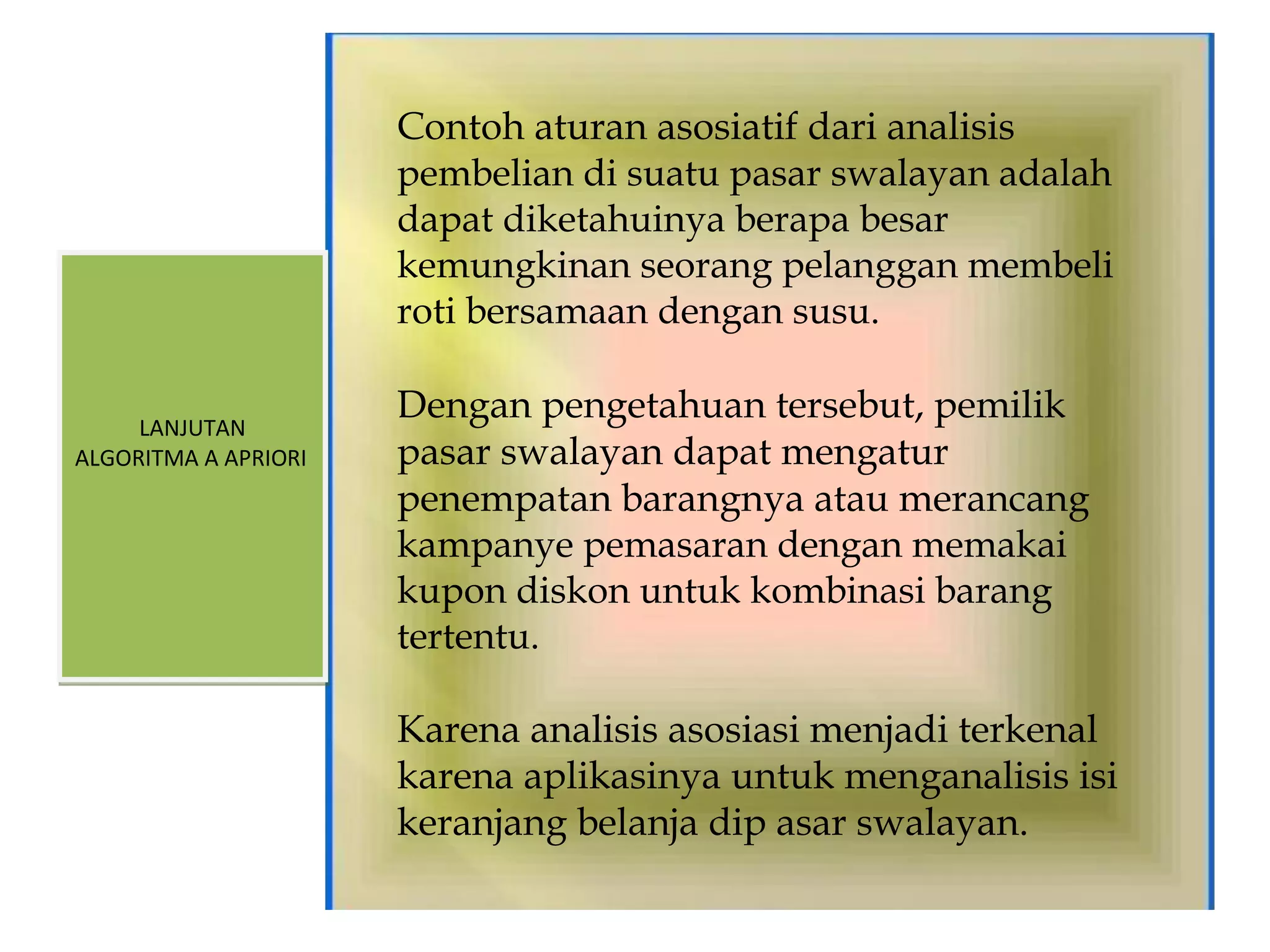 7. algoritma a priori ( Data Mining) | PDF