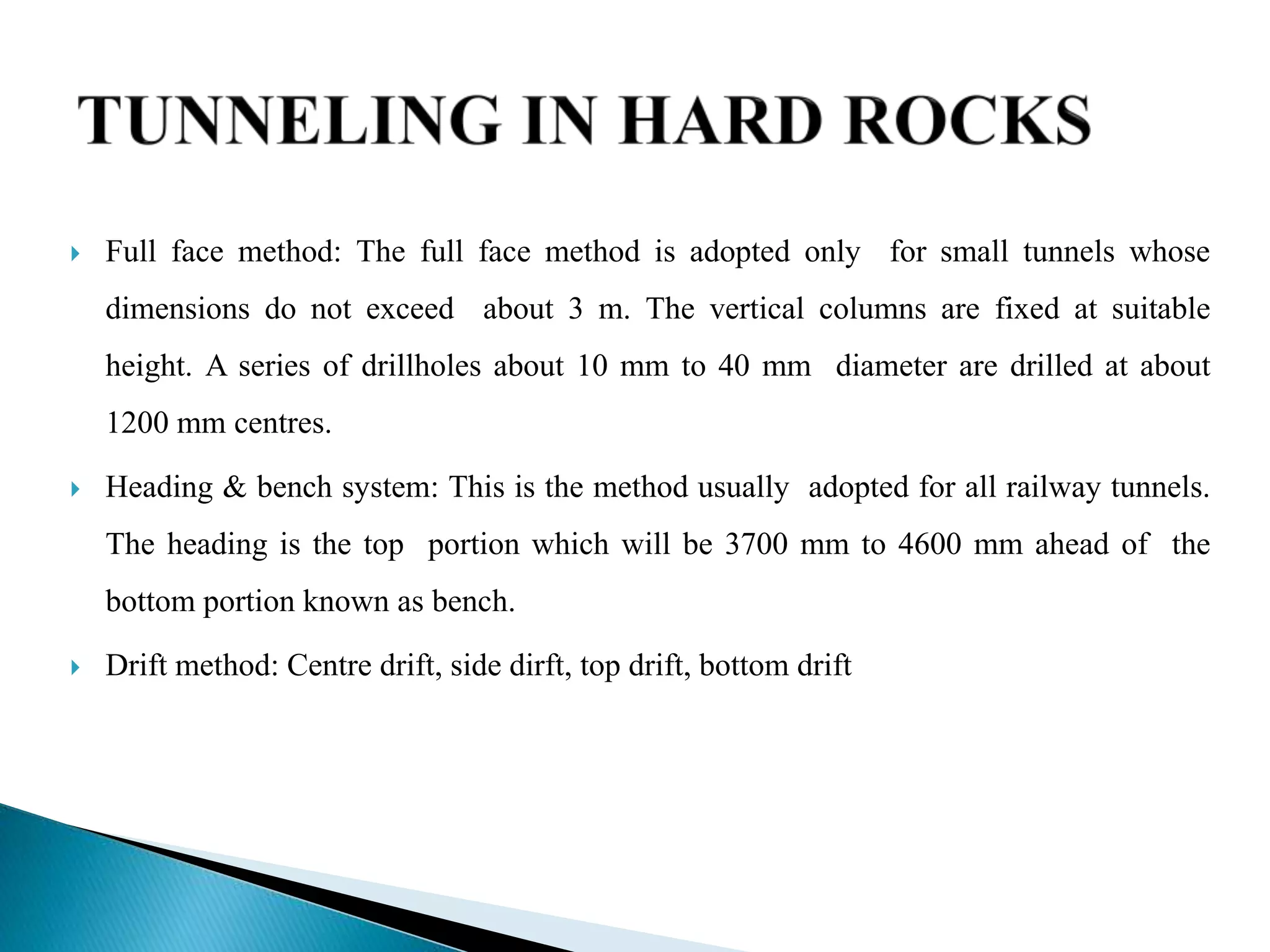 7. TUNNEL ENGINEERING | PPTX