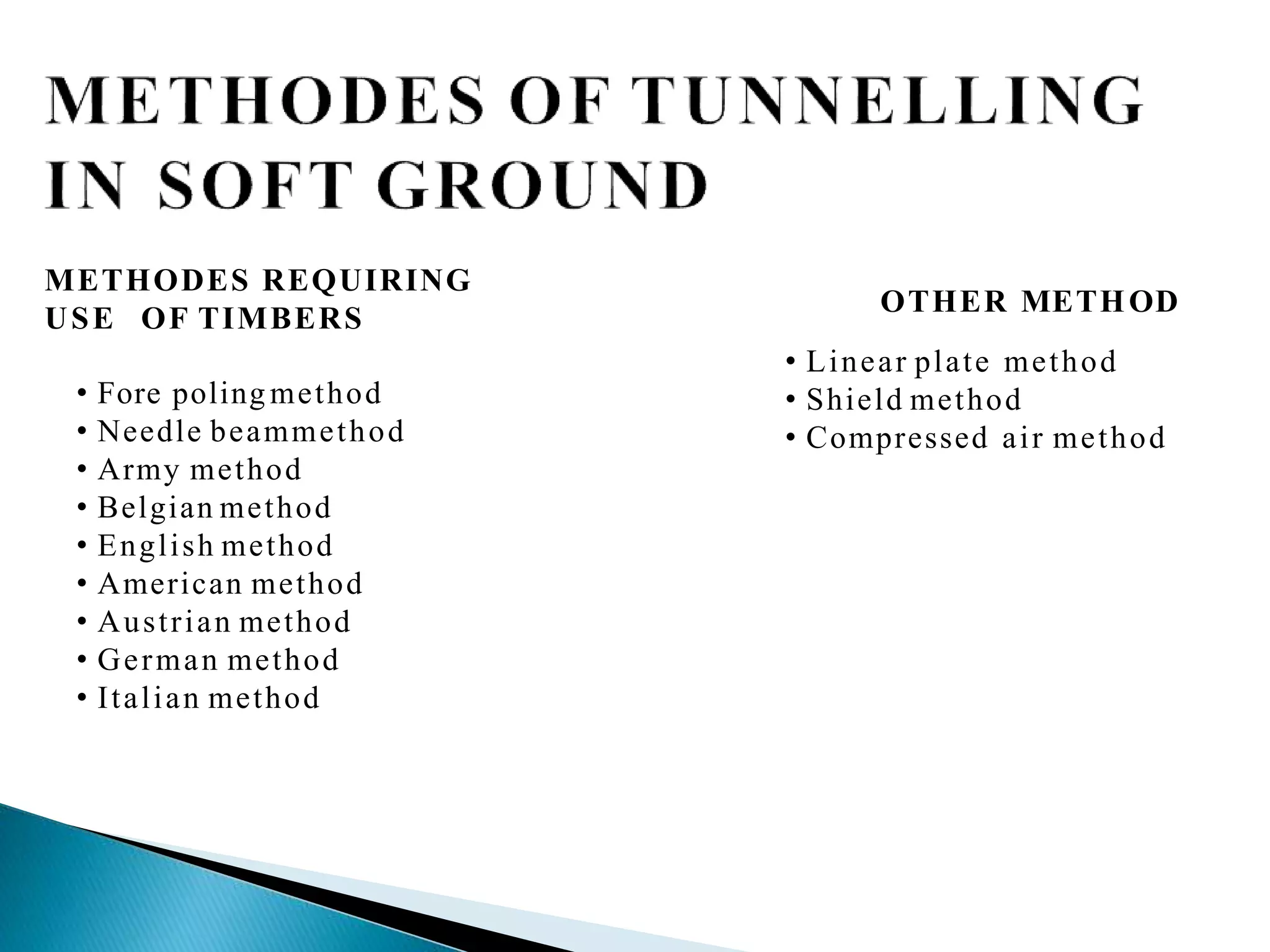 7. TUNNEL ENGINEERING | PPTX