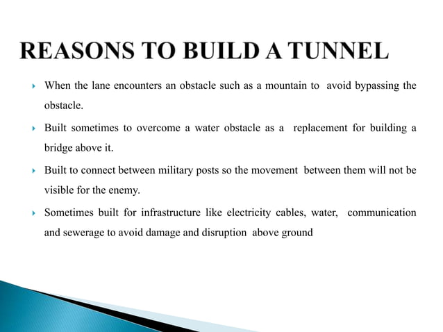 7. TUNNEL ENGINEERING | PPTX