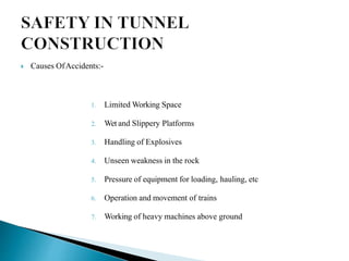 7. TUNNEL ENGINEERING | PPTX