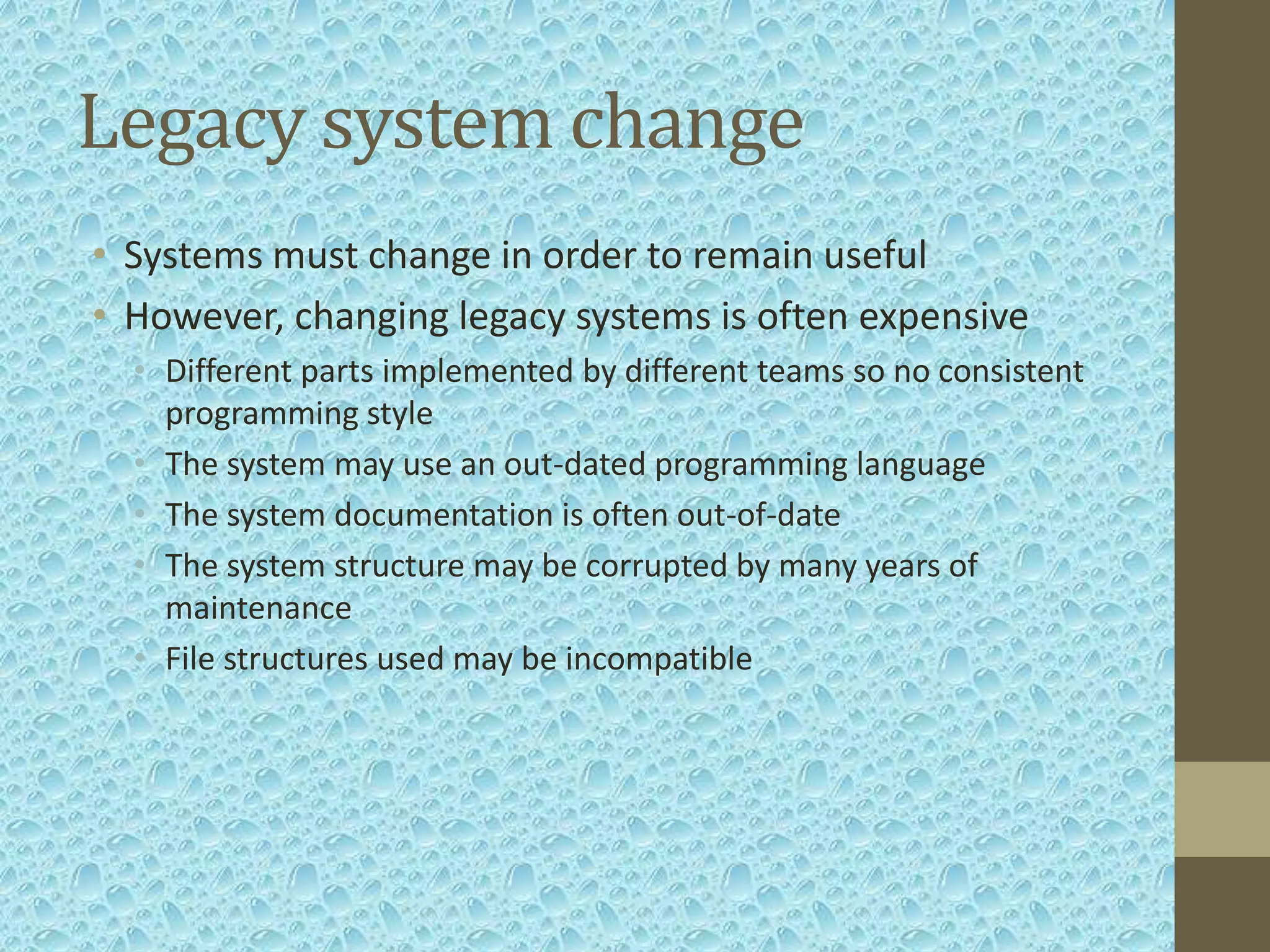 LEGACY SYSTEM In Software Engineering By NADEEM AHMED | PPT
