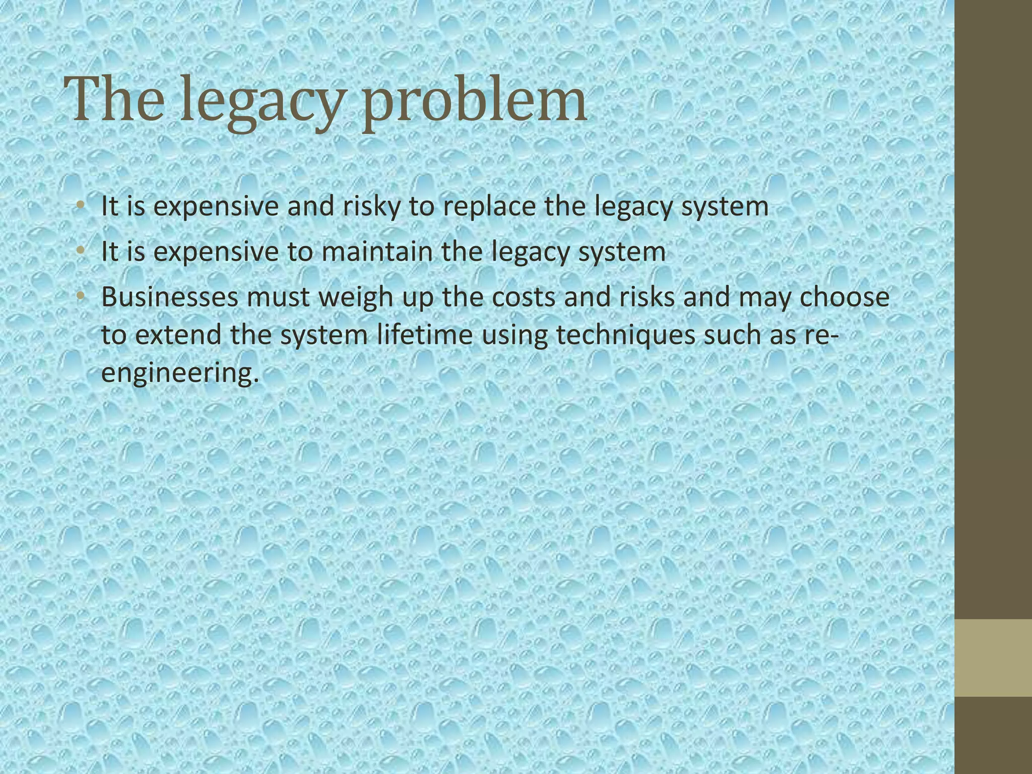 LEGACY SYSTEM In Software Engineering By NADEEM AHMED | PPT