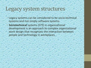 LEGACY SYSTEM In Software Engineering By NADEEM AHMED | PPT