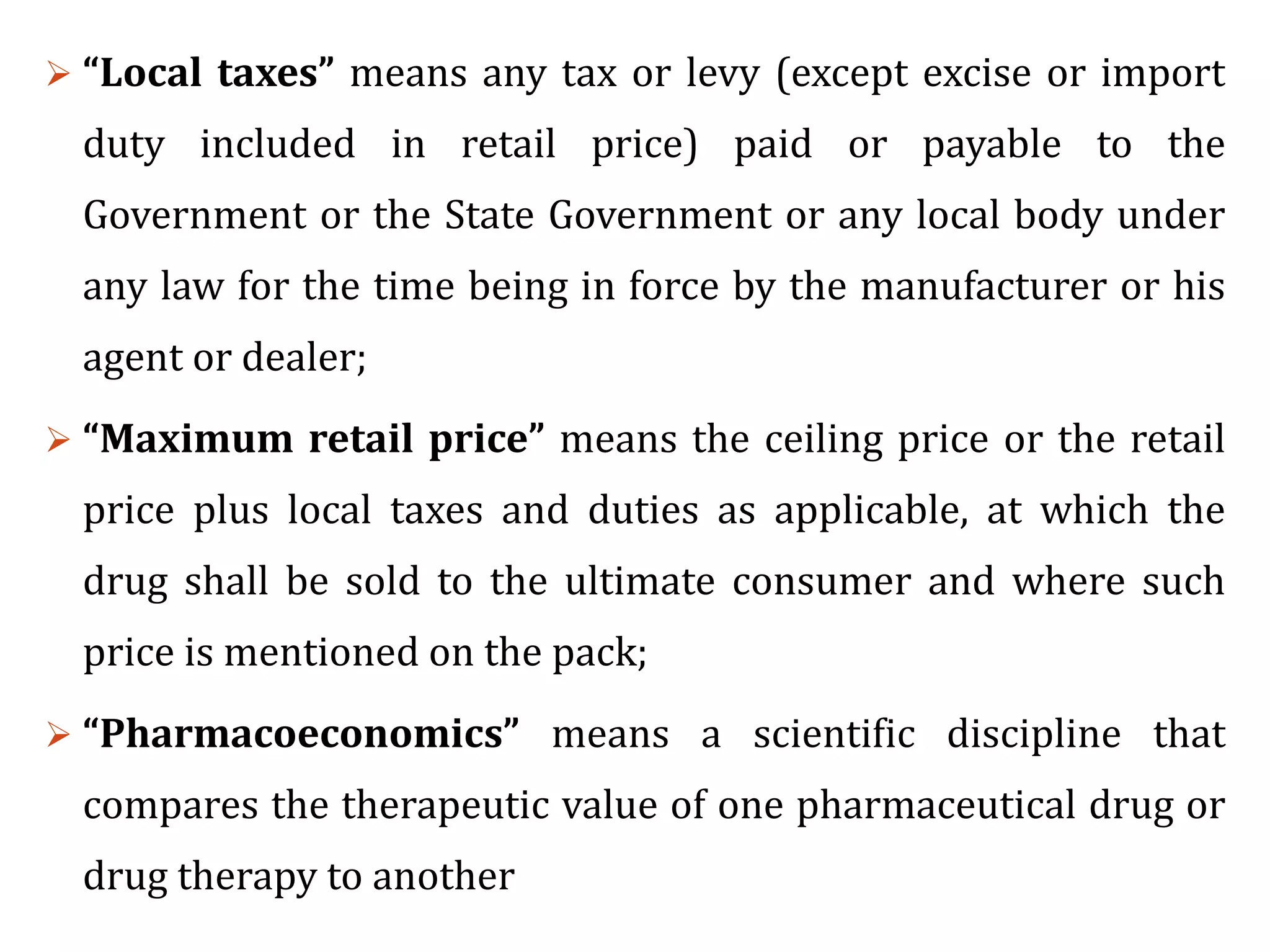 Drug Price Control Order -2013 | PPTX