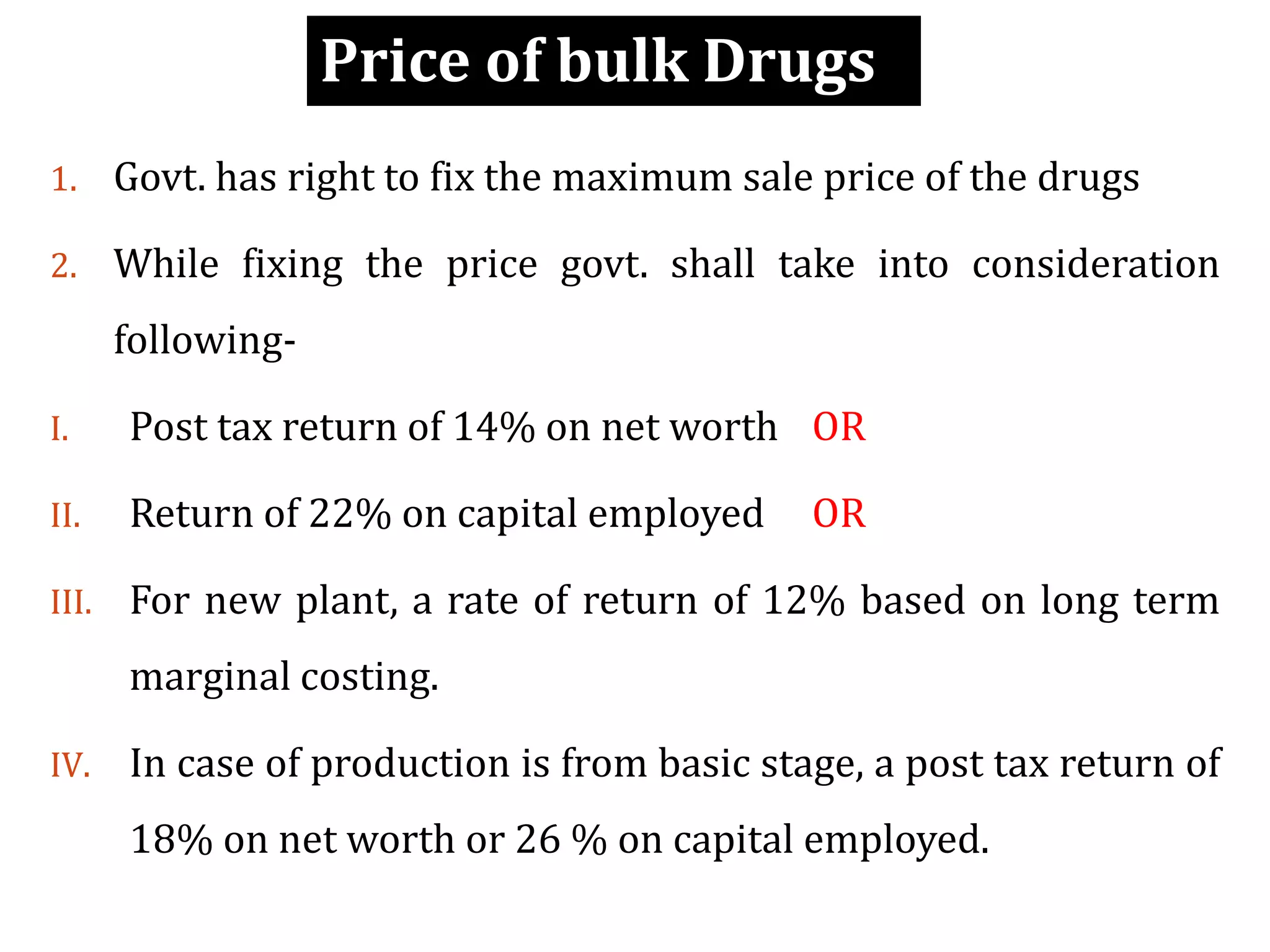 Drug Price Control Order -2013 | PPTX