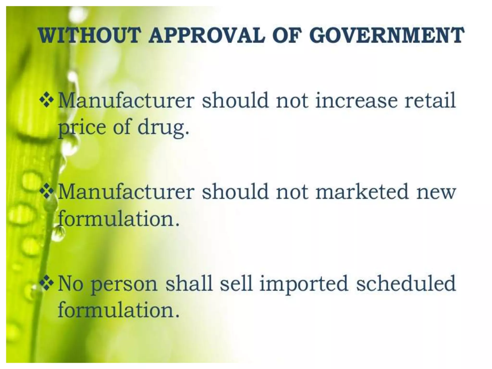 Drug Price Control Order -2013 | PPTX