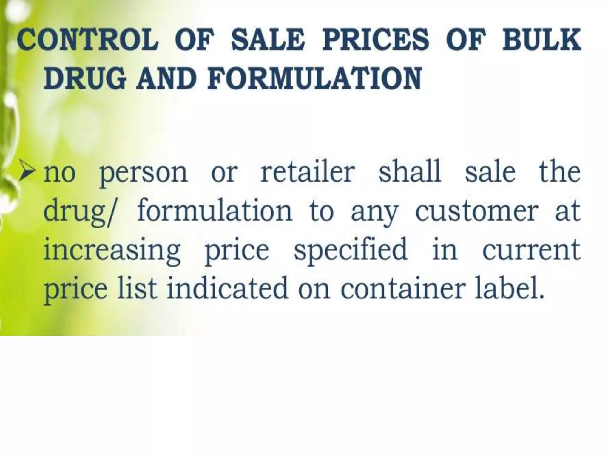 Drug Price Control Order -2013 | PPTX