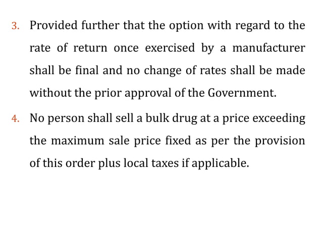 Drug Price Control Order -2013 | PPTX | Pharmaceutical Industry ...