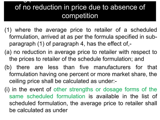 Drug Price Control Order -2013 | PPTX | Pharmaceutical Industry ...
