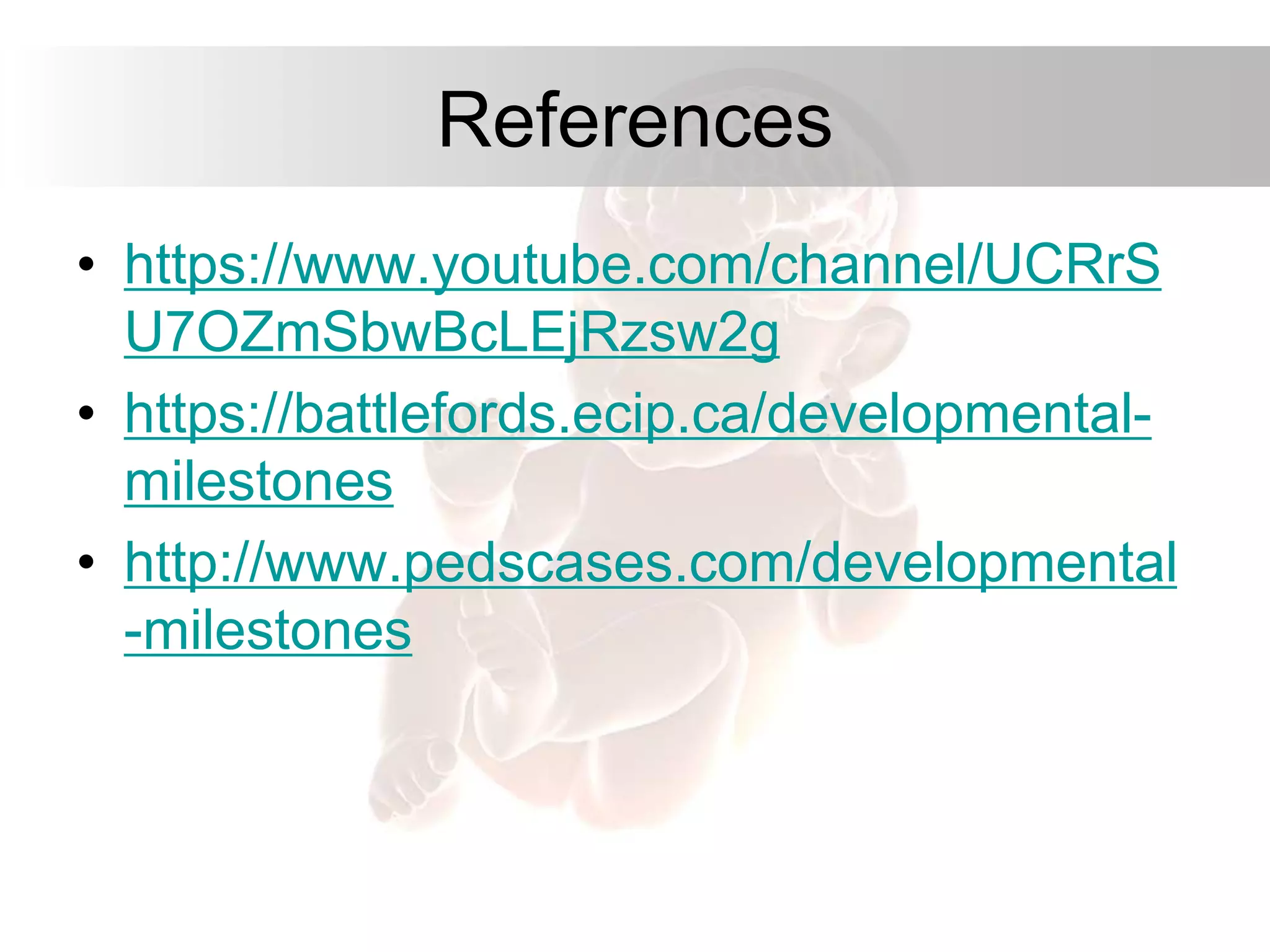 7. devlopmental milestones | PPT