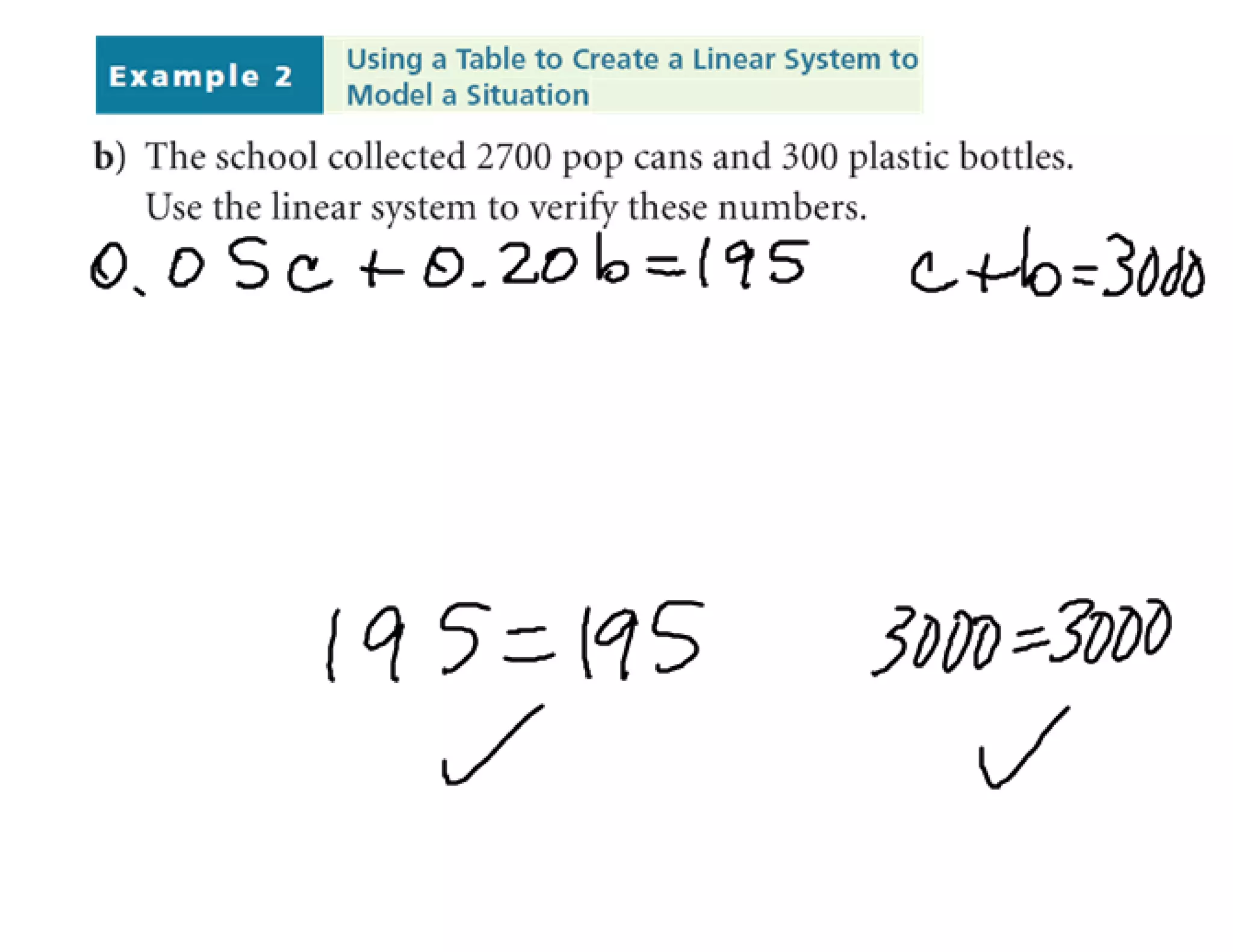 7.1 Developing Linear Systems notes | PDF
