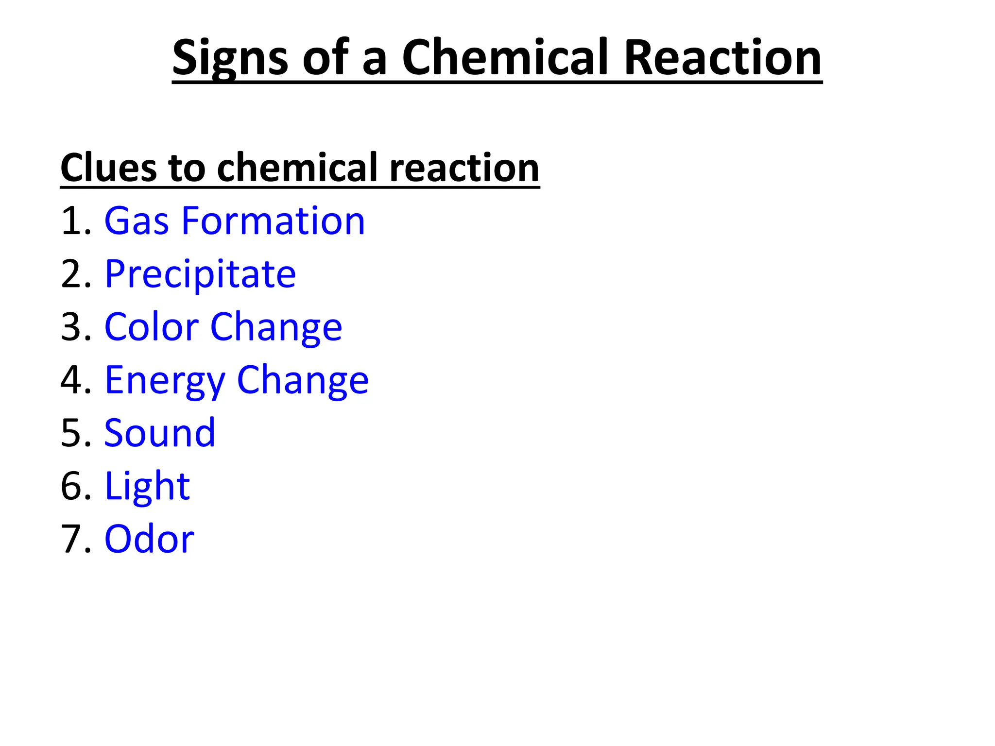 Equations and Formulas for chemical reactions | PPTX