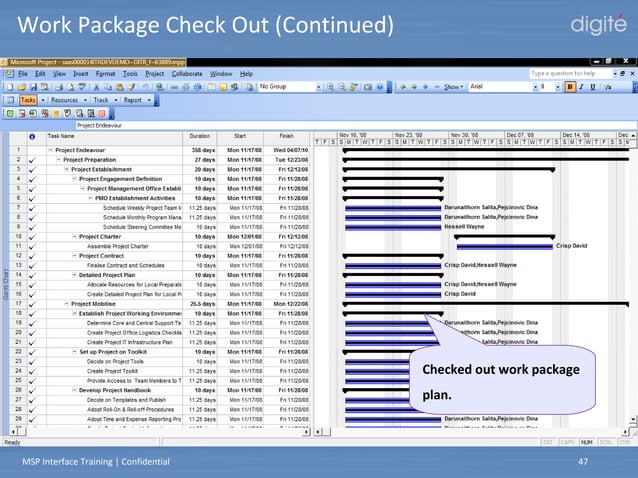 Digite - Microsoft Project Integration | PPT