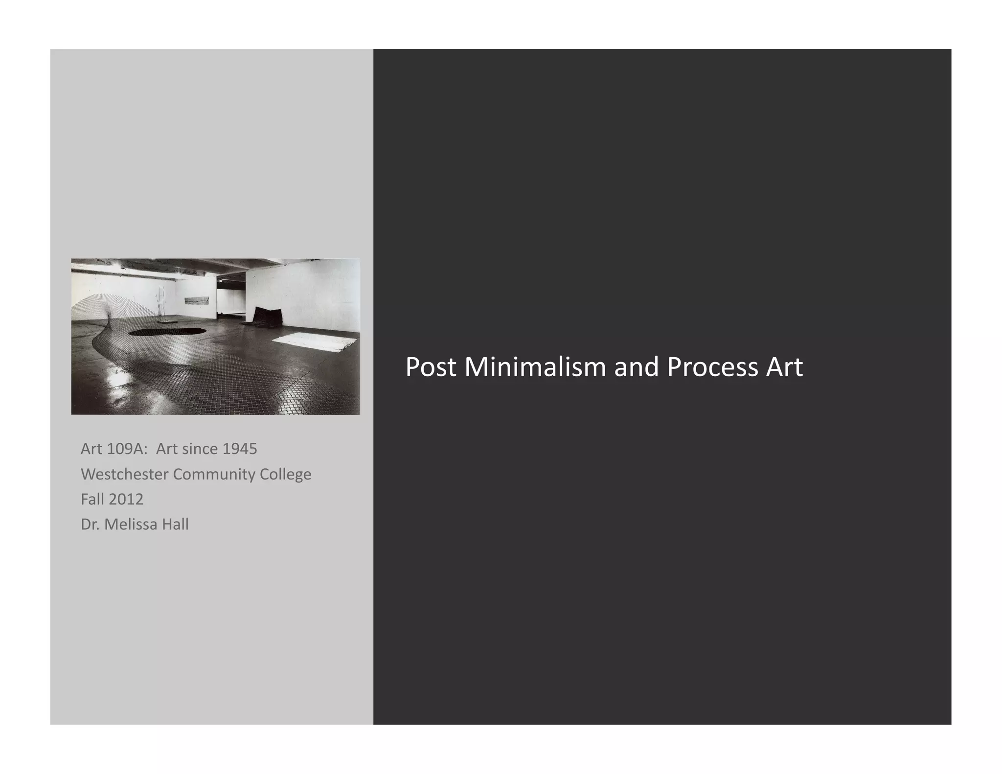 Post Minimalism 1 | PDF | Modern Art | Fine Art