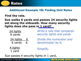Rates and Unit Rate | PPTX