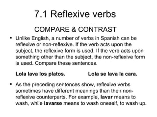 7.1 Reflexive verbs | PPT