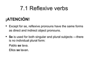 7.1 Reflexive verbs | PPT