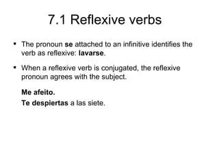 7.1 Reflexive verbs | PPT