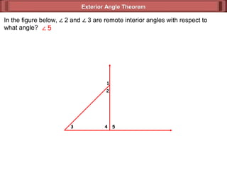 7-2 Exterior Angle Theorem | PPT