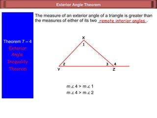 Exterior Angle Inequality Theorem