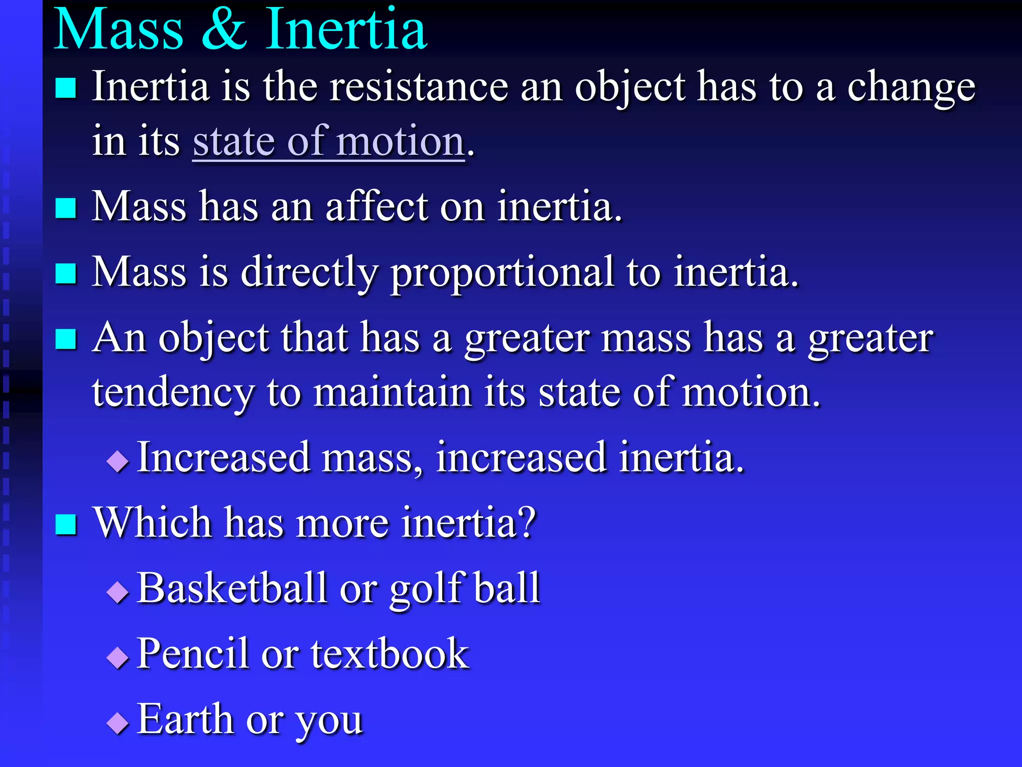 7-2 Newtons 1st Law | PPT