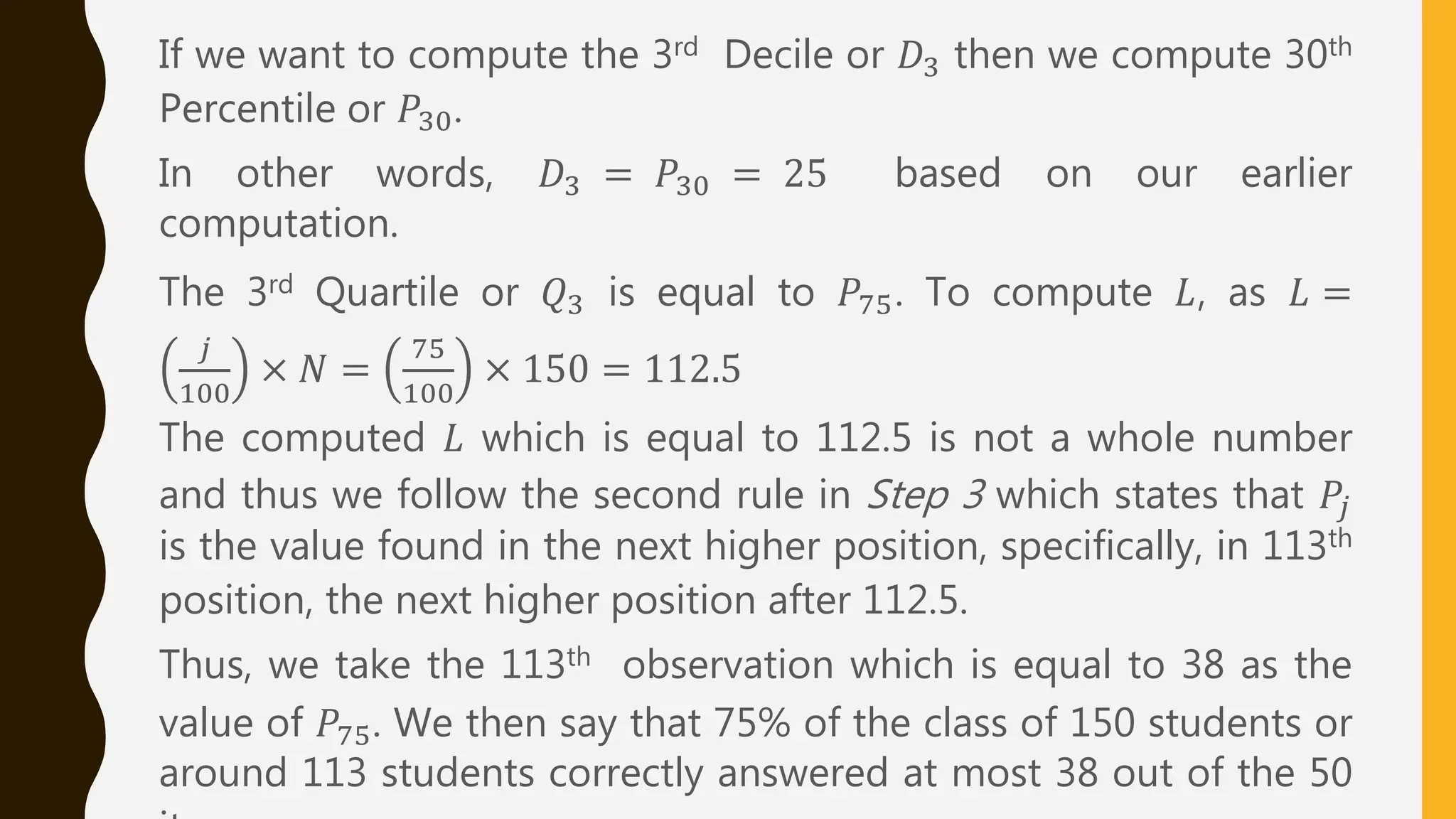 Other Measures of Location | PPTX