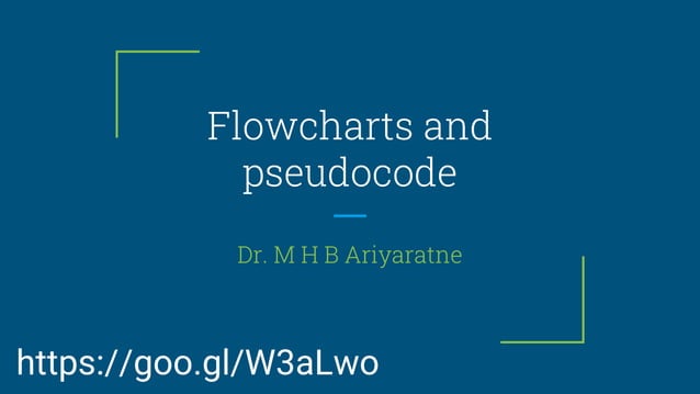 7. flowcharts and pseudocode | PPT