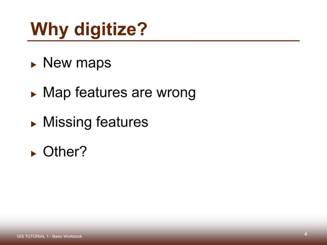 Digitization in ArcGIS | PPT | Geography | Science