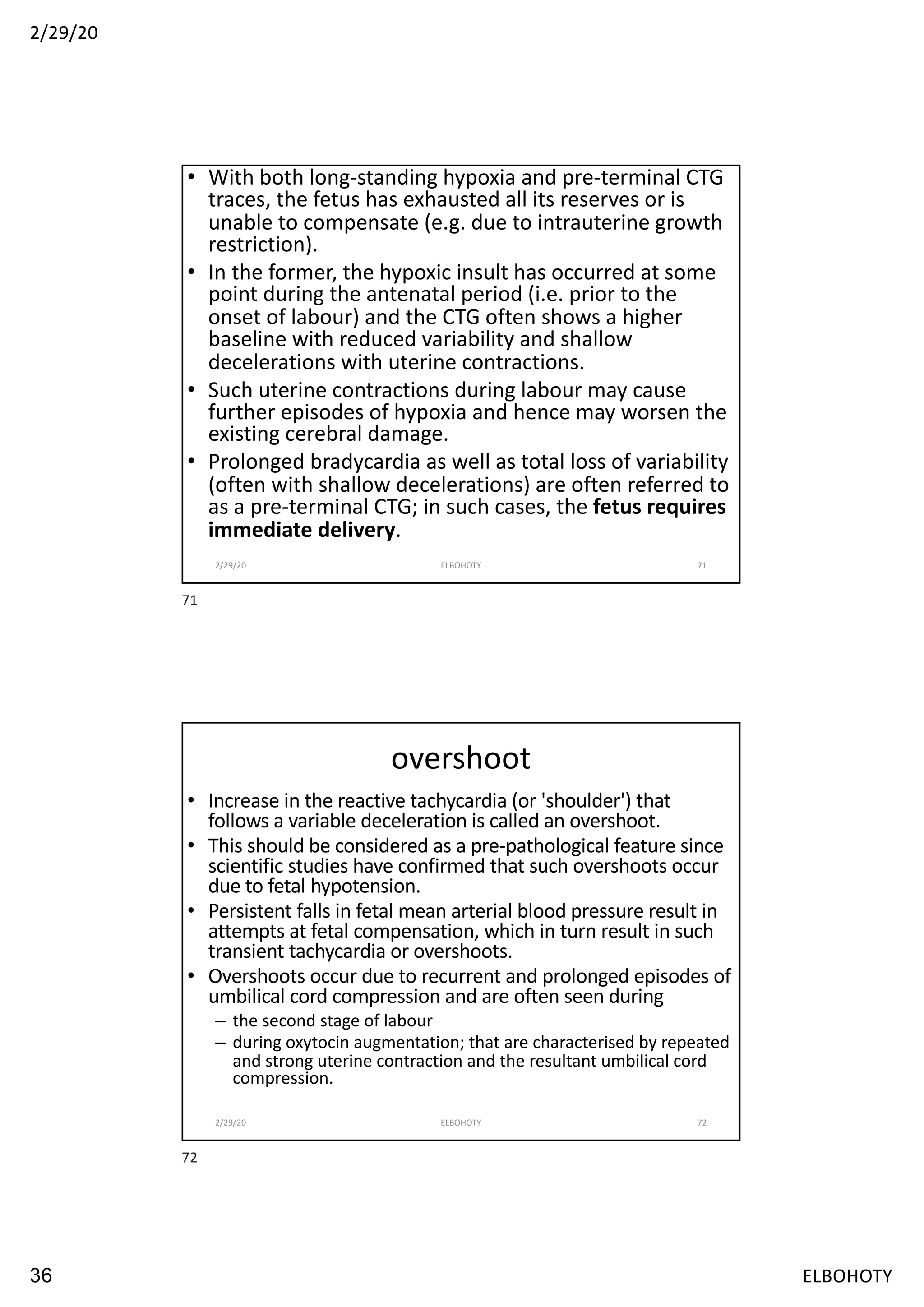 Electronic fetal monitoring | PDF