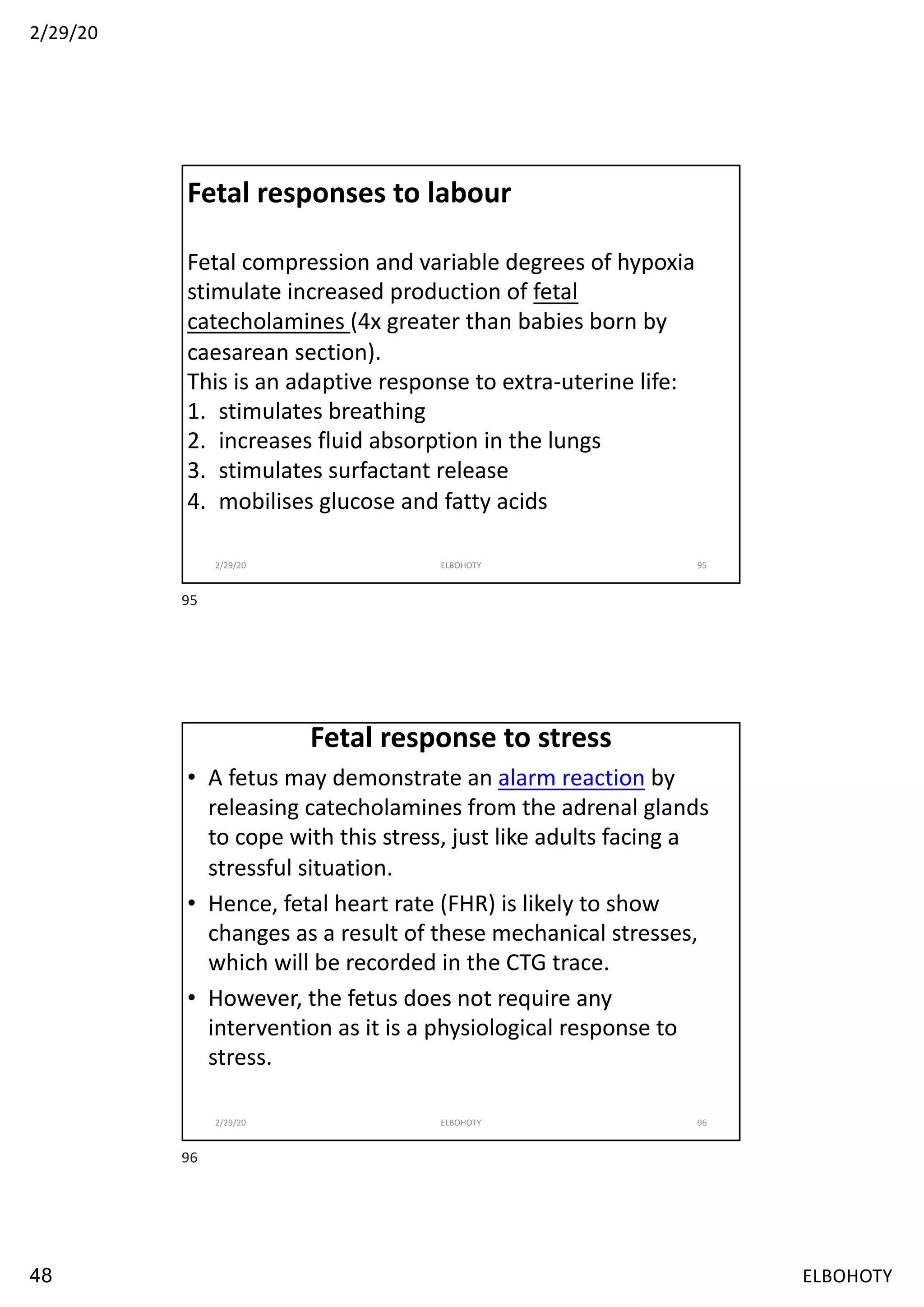 Electronic fetal monitoring | PDF