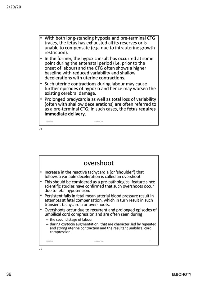 Electronic fetal monitoring | PDF