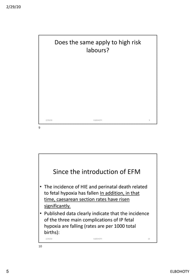 Electronic fetal monitoring | PDF