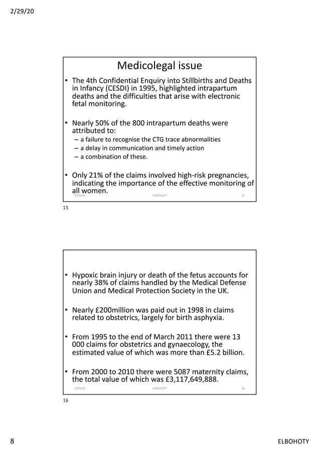 Electronic fetal monitoring | PDF