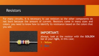Resistors and breadboard | PPTX