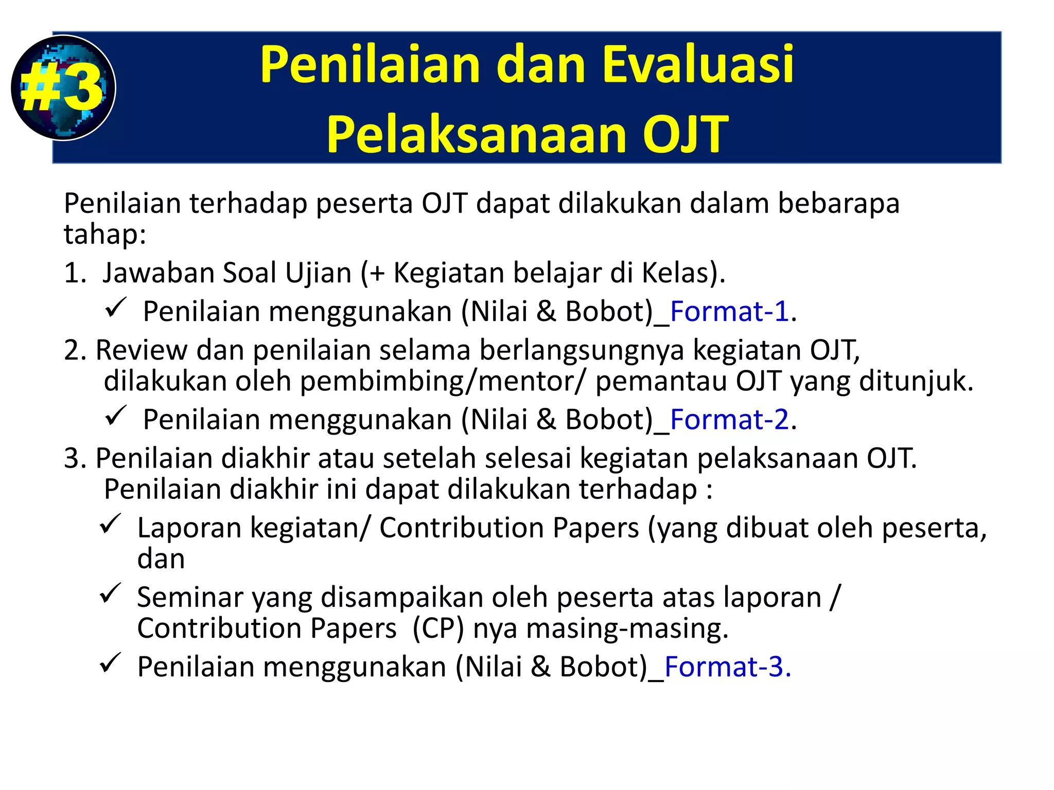 Materi Training_Implementasi OJT | PPTX
