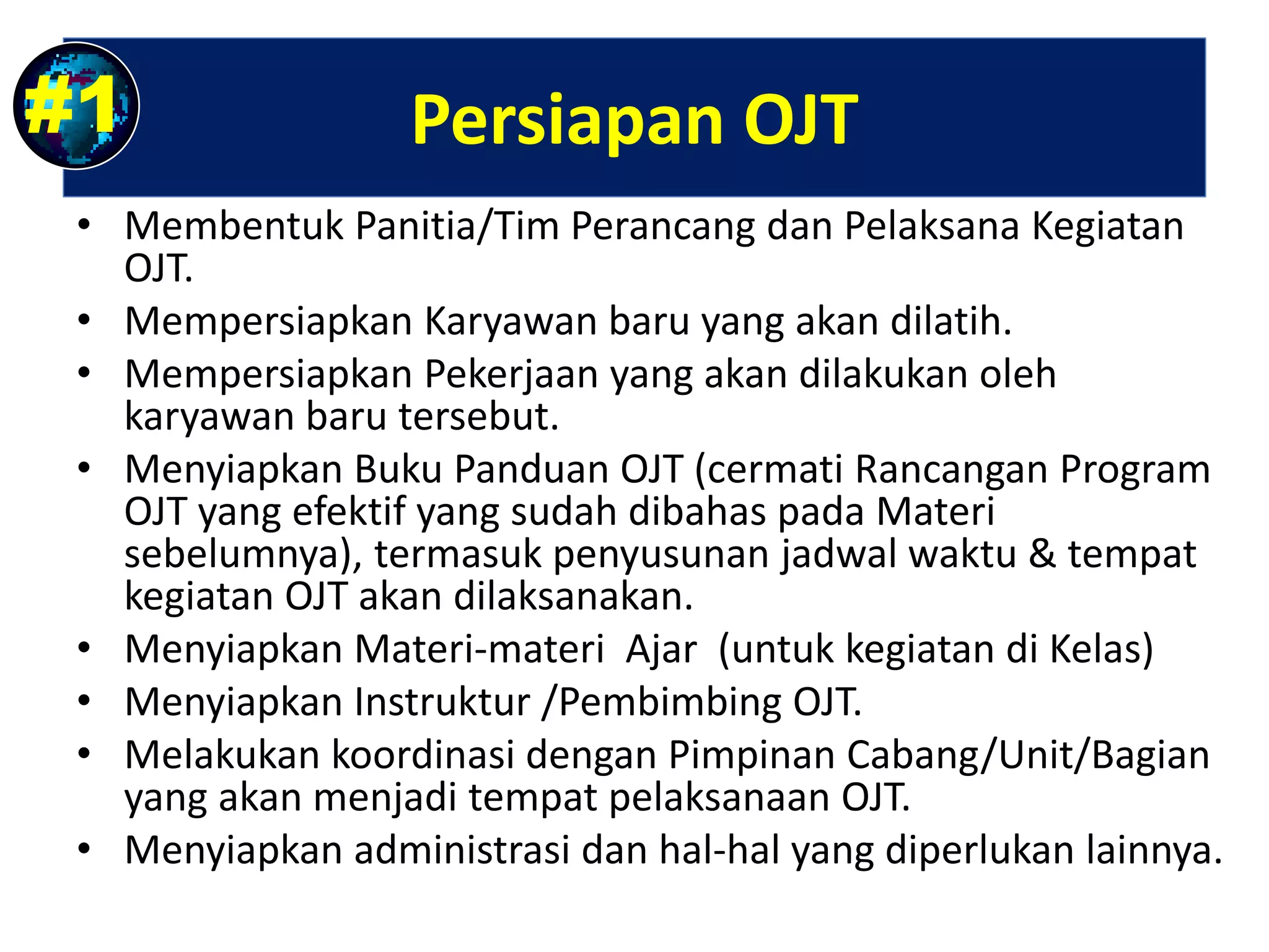 Materi Training_Implementasi OJT | PPTX