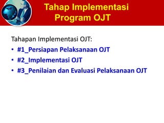 Materi Training_Implementasi OJT | PPTX