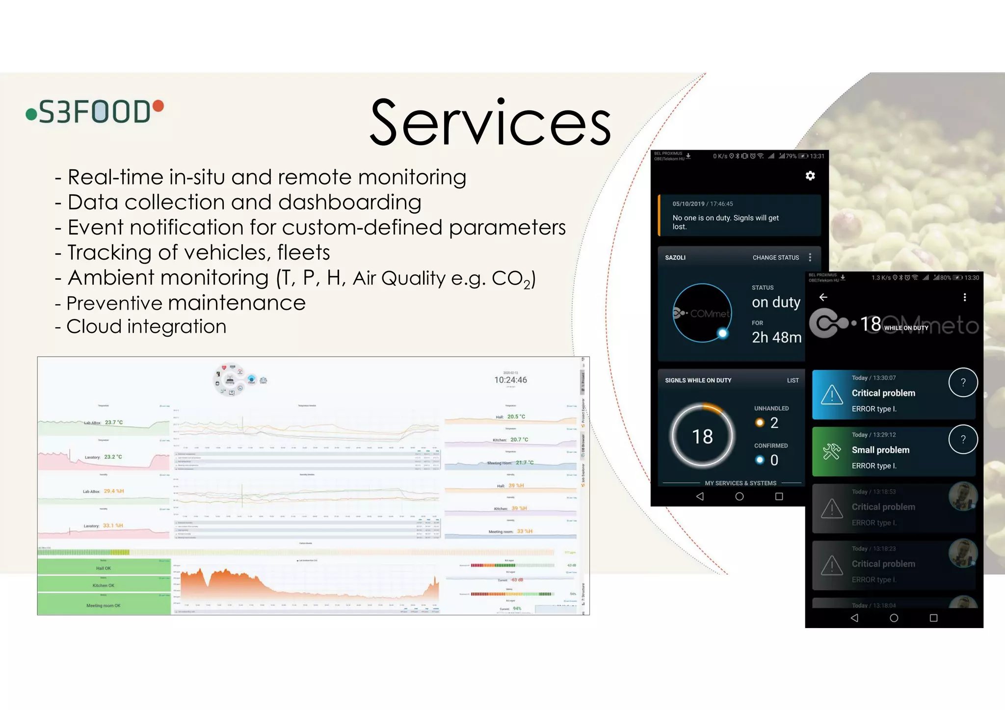 S3FOOD - IoT application possibilities for the food industry | PPT