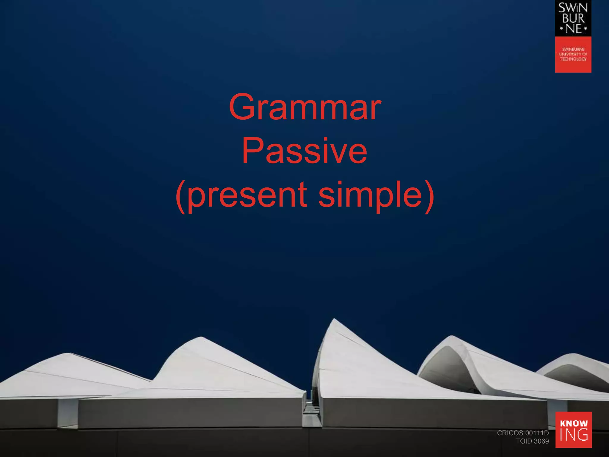 Passive grammar | PPT